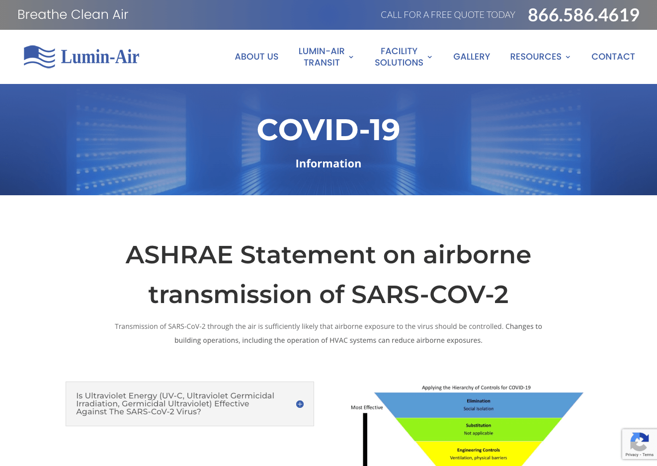 COVID-19 - Lumin Air