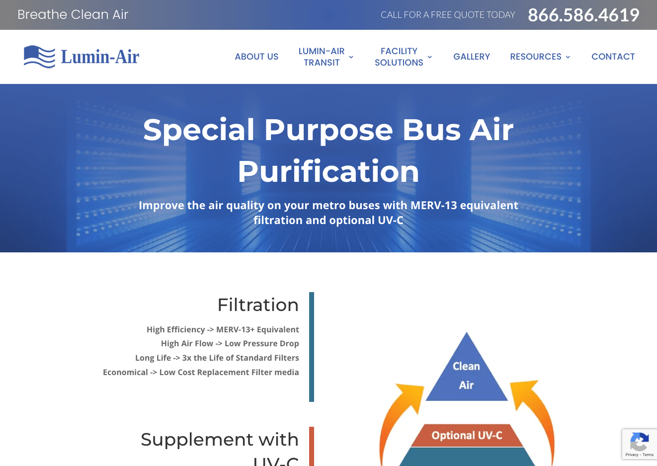 Special Purpose Bus Air Purification - Lumin Air