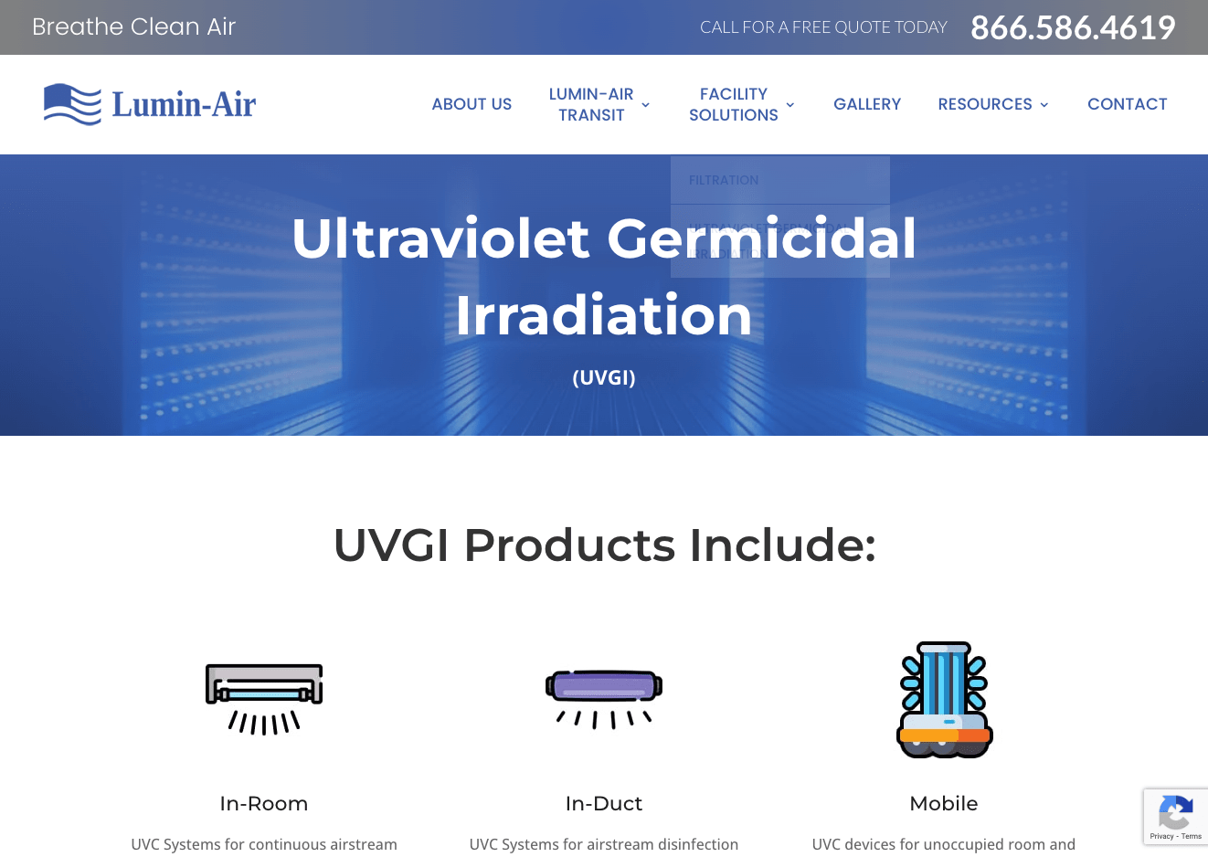 Ultraviolet Germicidal Irradiation For Ahu